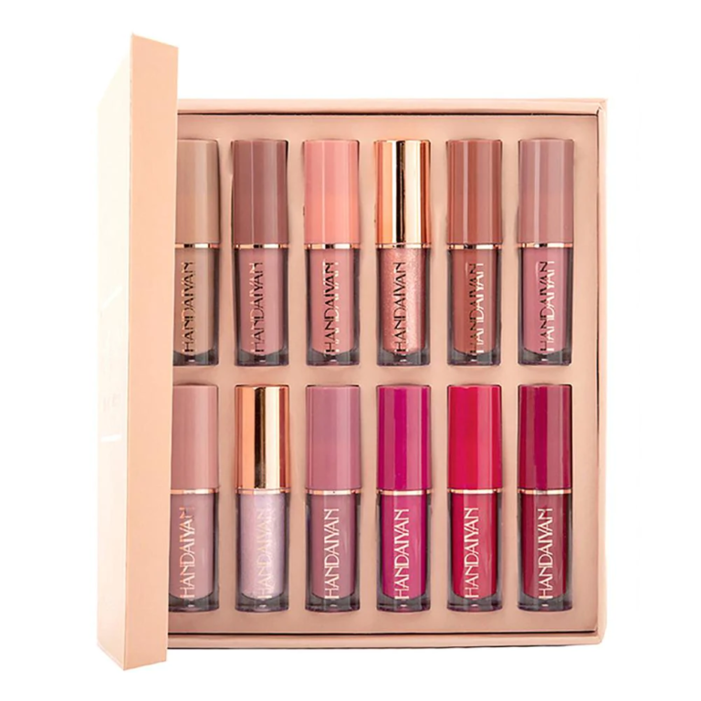 12 Colors Handaiyan Velvet Matte Liquid Lipstick Set Now In India