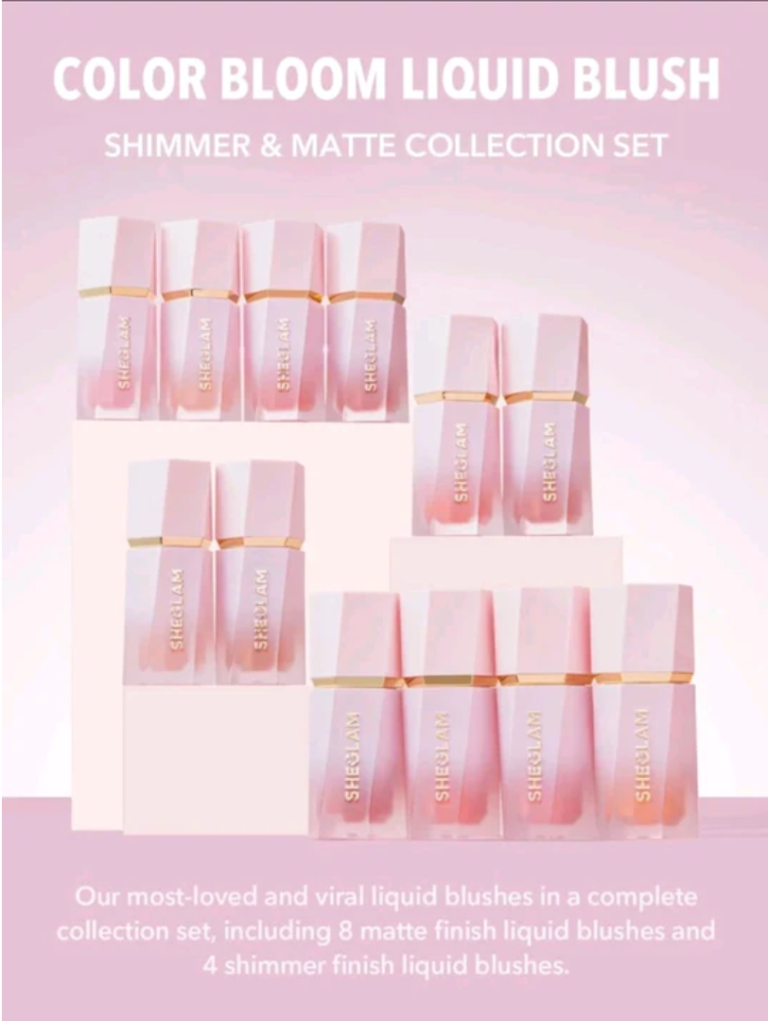 Sheglam Color Bloom Liquid Blush Shimmer & Matte Collection Set ...